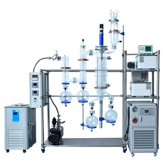 3inch Glass Wiped Fiml Molecular Distillation System | Glass Molecular Distillation System ...